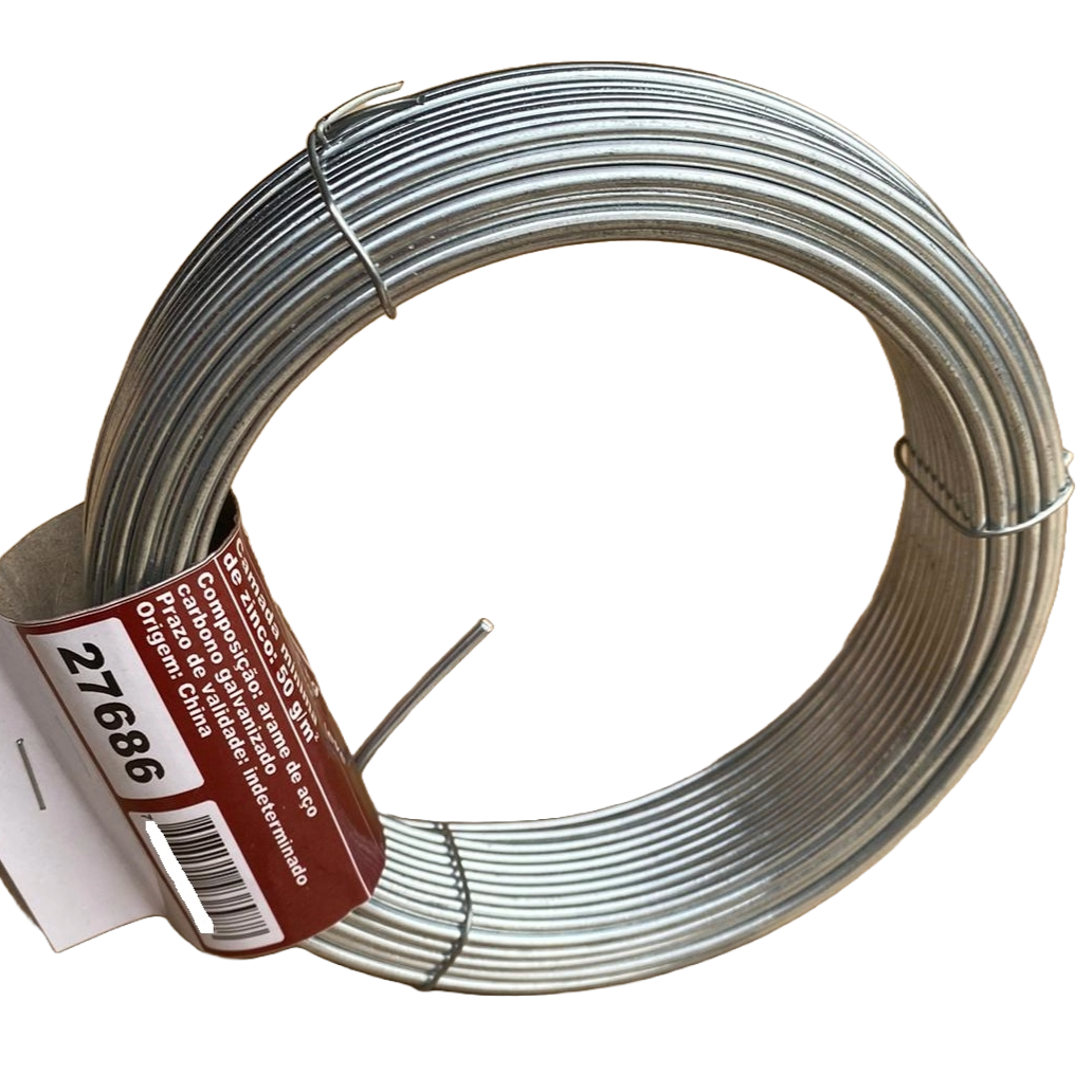 Arame Galvanizado 12 Bwg - 2,76mm 1kg – MixTelas.com.br